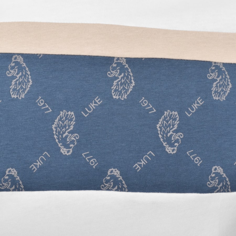 Luke 1977 Lions Den Overprint T Shirt White | Mainline Menswear